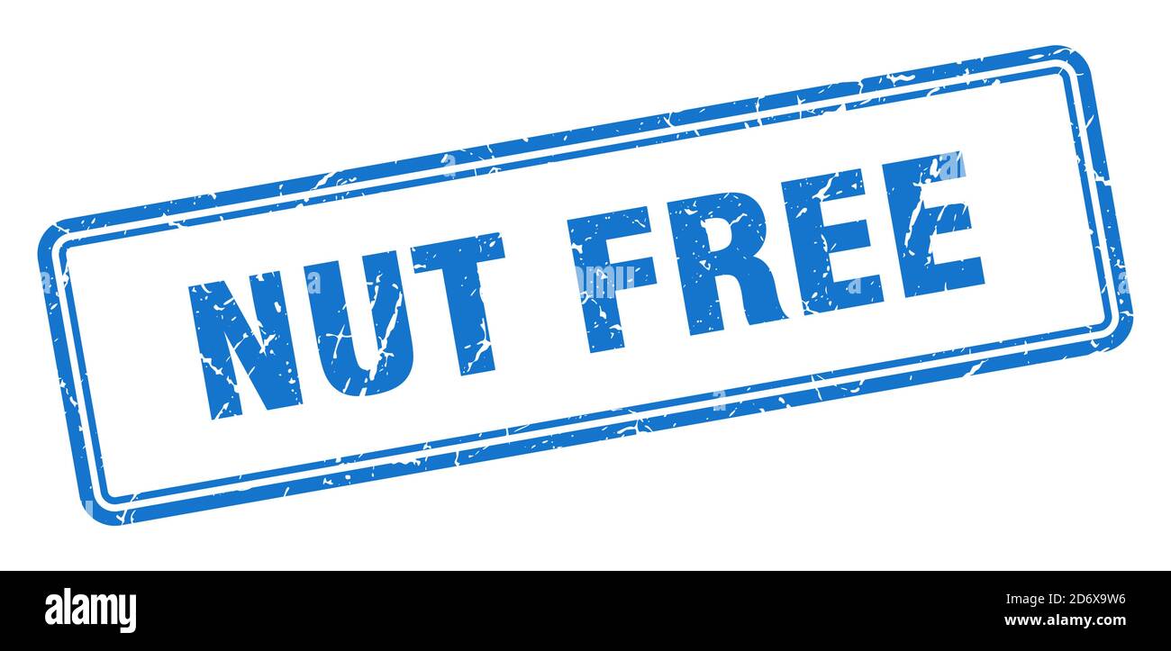 nut free stamp. square grunge sign isolated on white background Stock ...