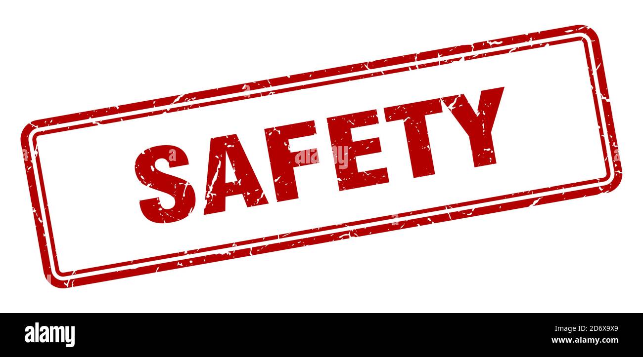 safety stamp. square grunge sign isolated on white background Stock Vector Image & Art - Alamy