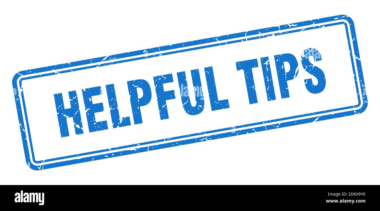 helpful tips stamp. square grunge sign isolated on white background ...