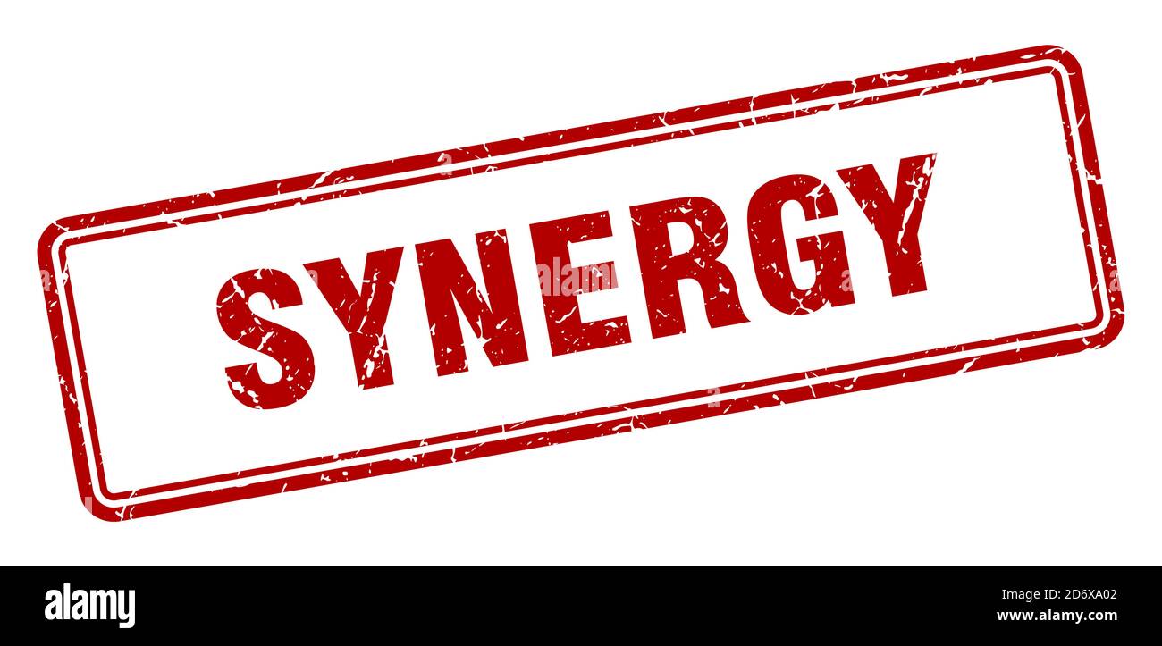 synergy stamp. square grunge sign isolated on white background Stock Vector Image & Art - Alamy