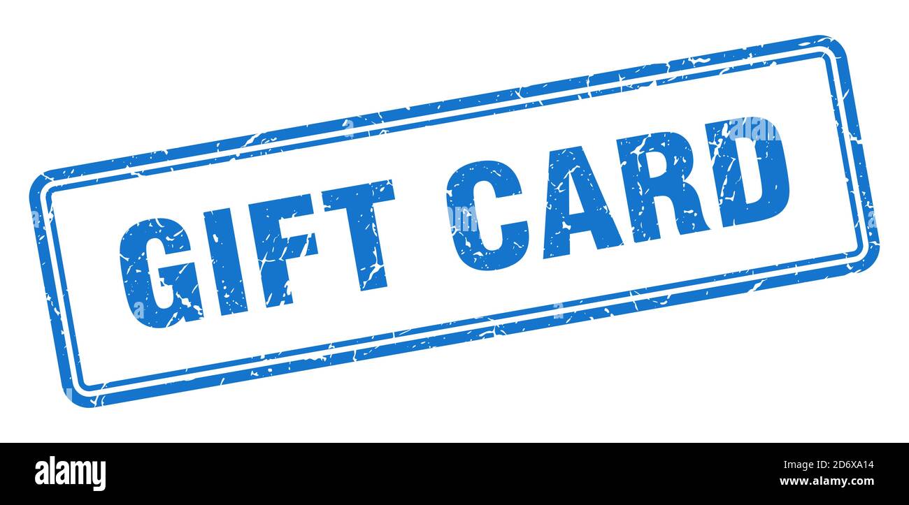 gift card stamp. square grunge sign isolated on white background Stock ...