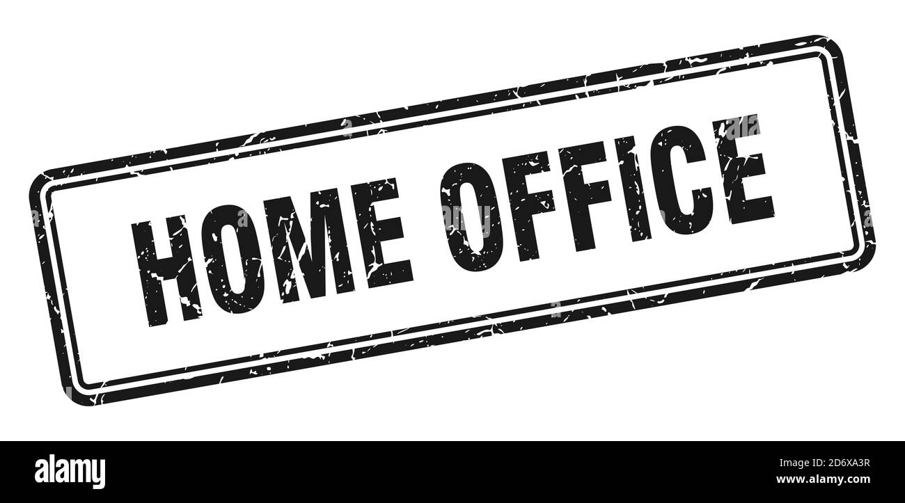 home office stamp. square grunge sign isolated on white background ...