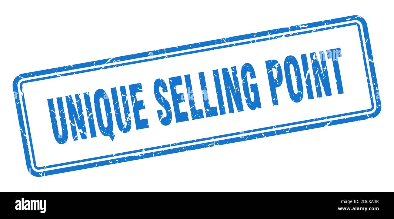 unique selling point stamp. square grunge sign isolated on white ...