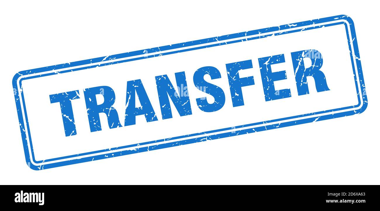 transfer stamp. square grunge sign isolated on white background Stock Vector Image & Art - Alamy