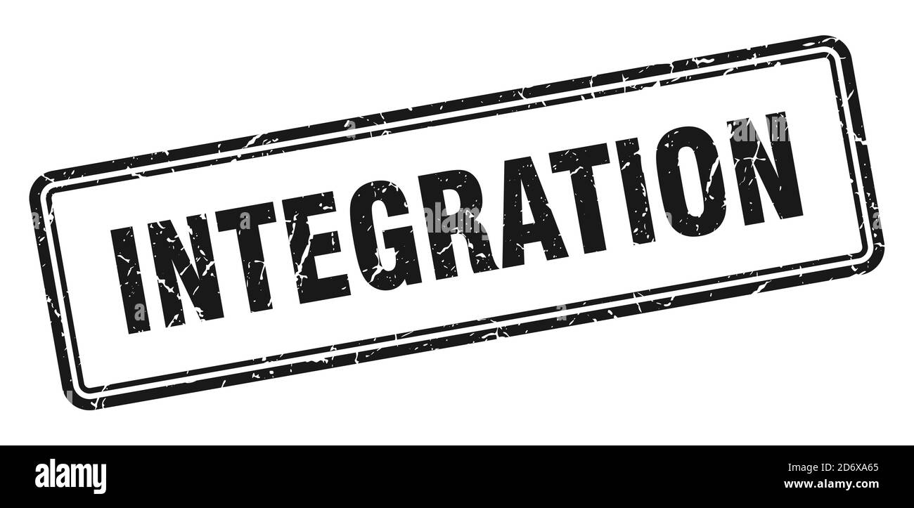 integration stamp. square grunge sign isolated on white background Stock Vector Image & Art - Alamy