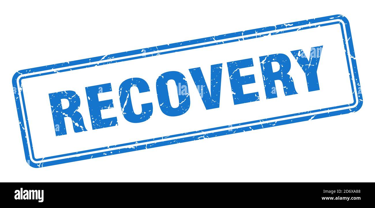 recovery stamp. square grunge sign isolated on white background Stock ...