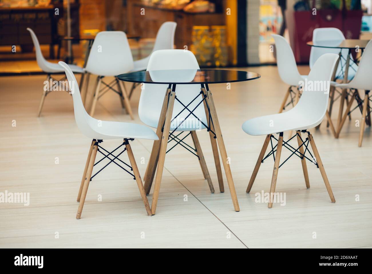 close up. free tables in the cafe Stock Photo - Alamy
