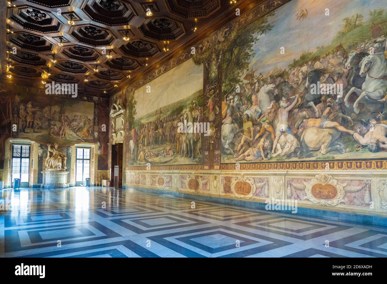 Murals inside The Capitoline Museums in Rome. From a series of travel ...