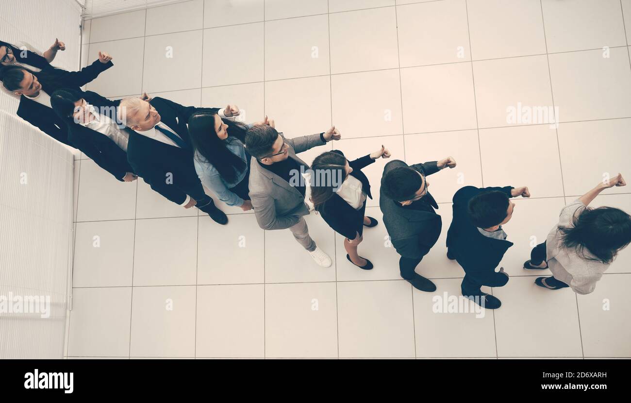 group of diverse business people standing in line Stock Photo - Alamy