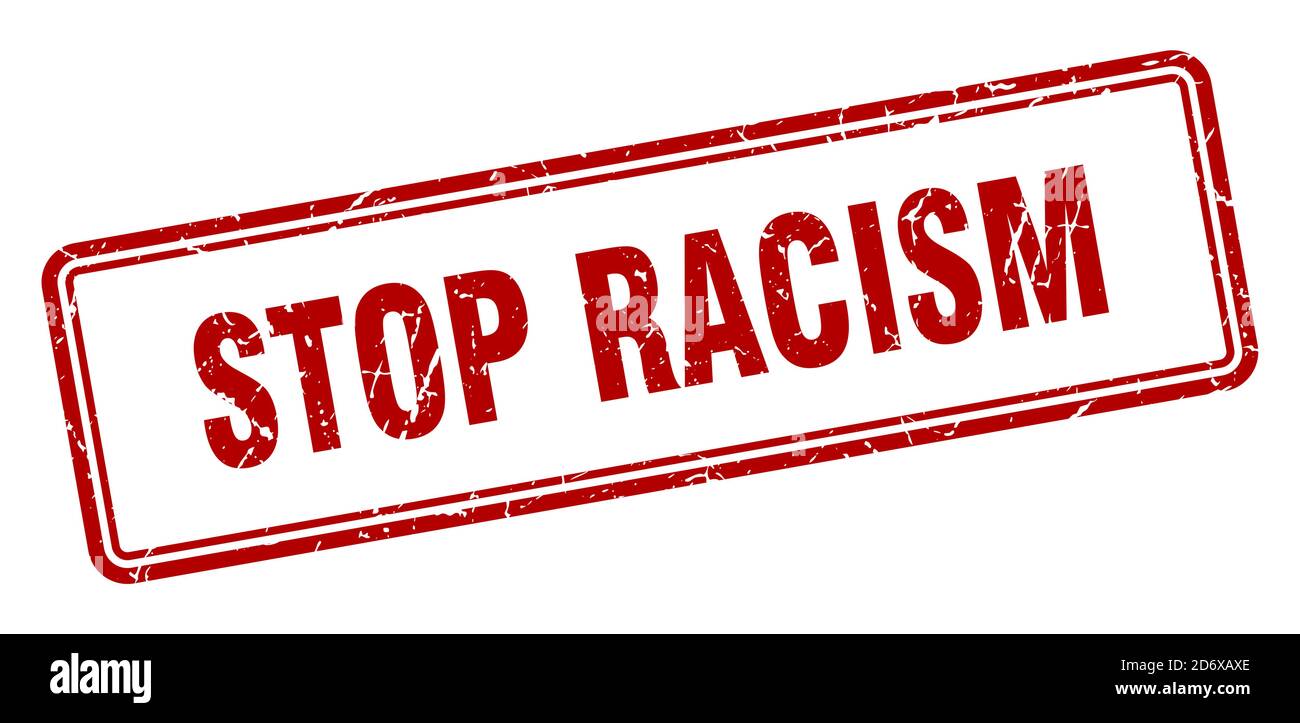 stop racism stamp. square grunge sign isolated on white background Stock Vector Image & Art - Alamy