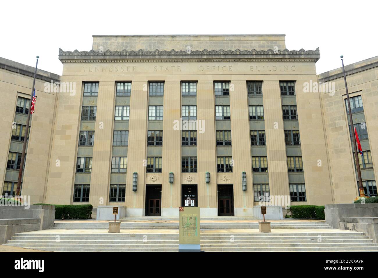 Tennessee State Office Building next to the State Capitol in Nashville ...