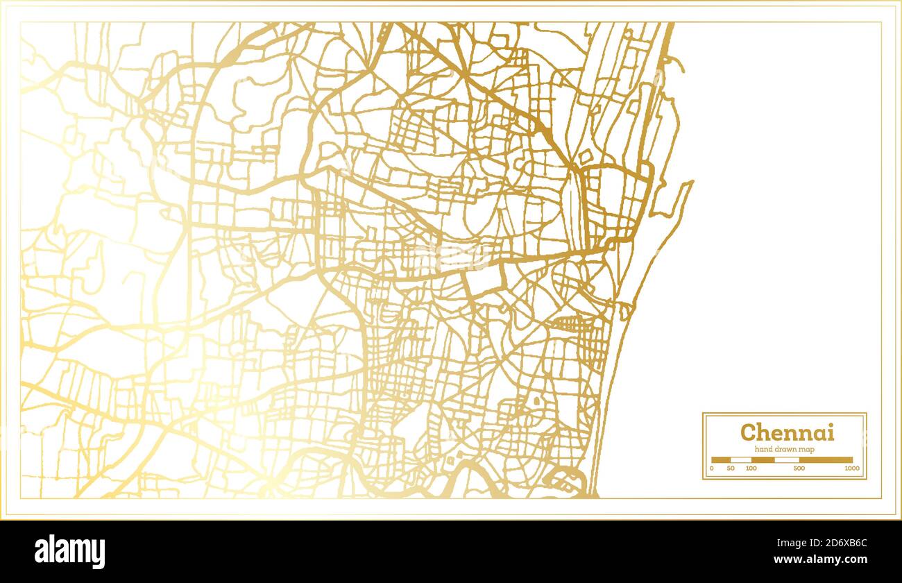 Map of chennai hi-res stock photography and images - Alamy