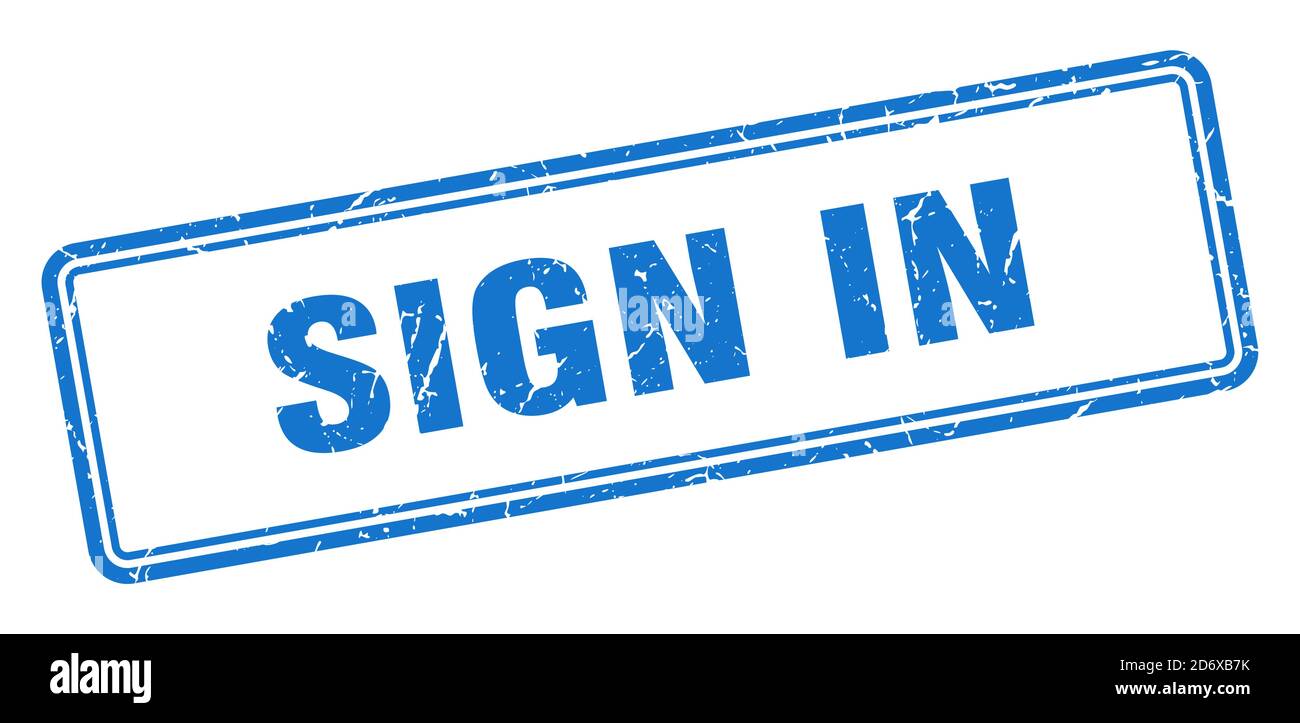 sign in stamp. square grunge sign isolated on white background Stock ...