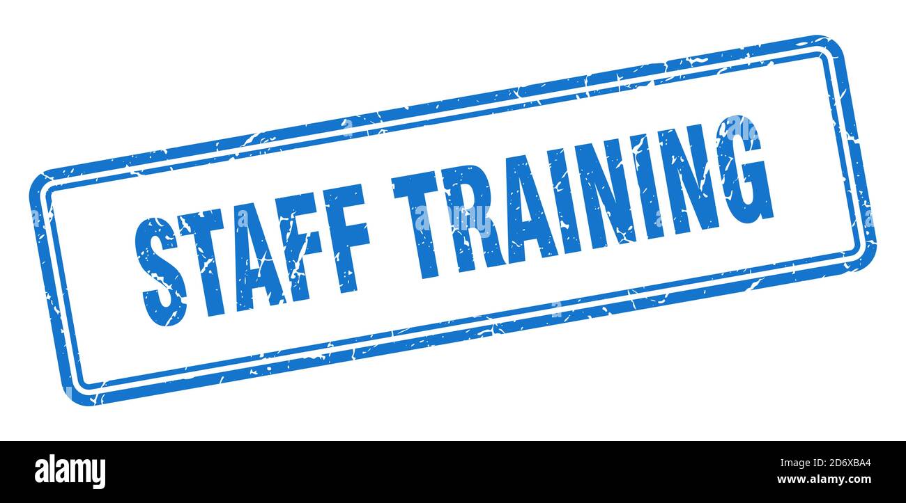 staff training stamp. square grunge sign isolated on white background ...