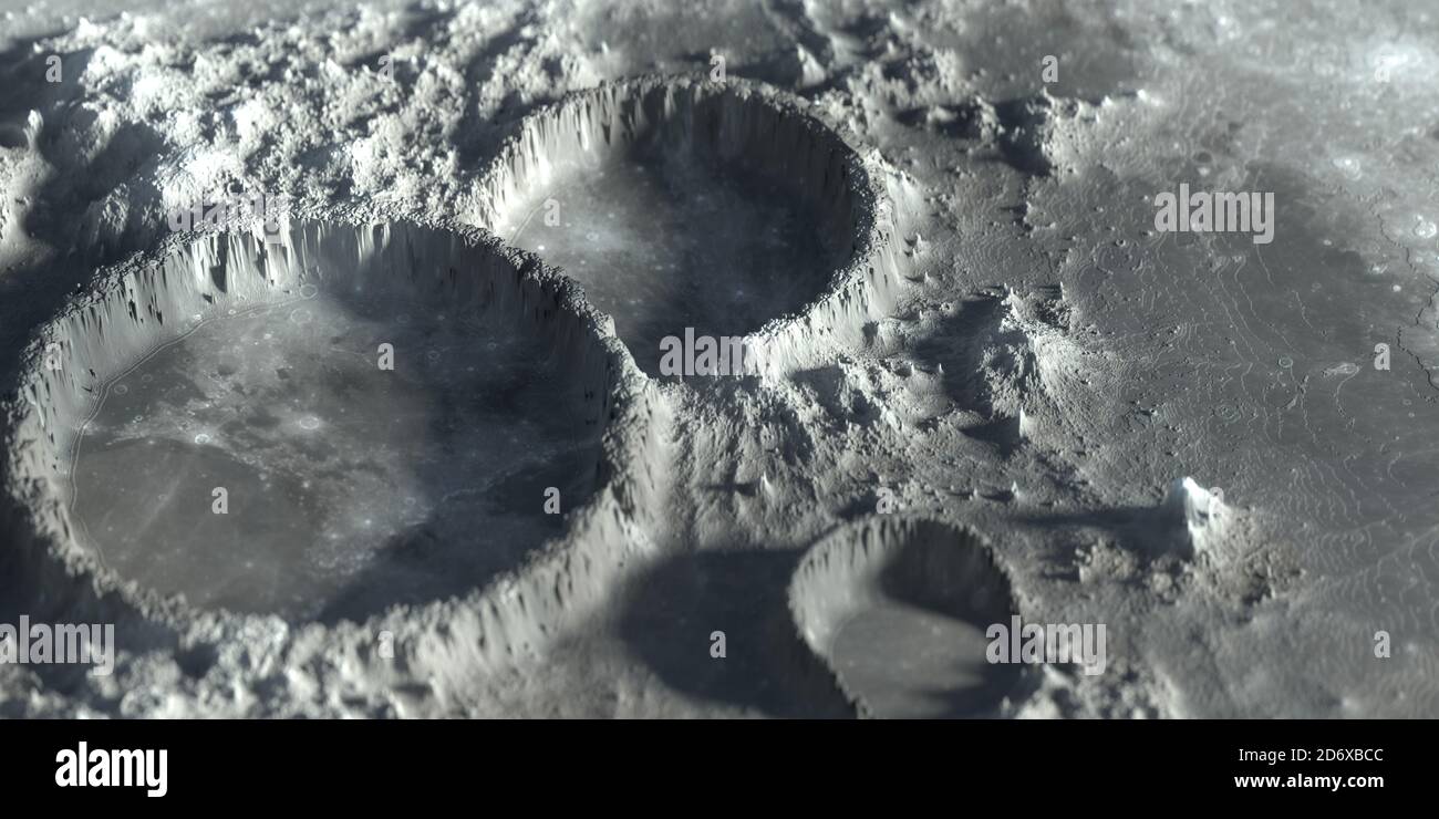 Planet Moon Crater Close Up Stock Photo - Alamy