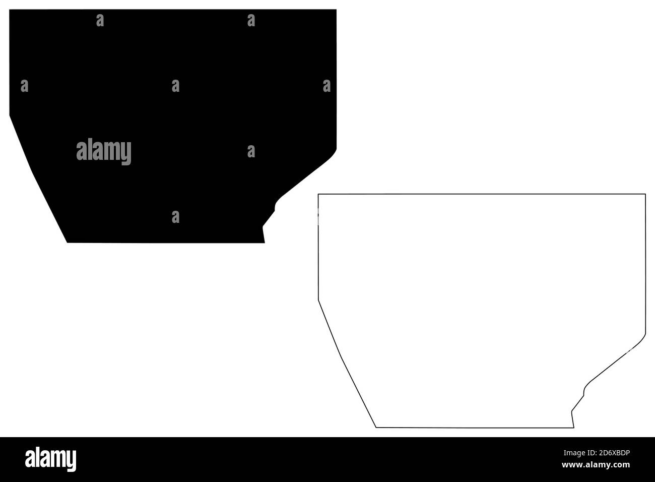 Abyei Area (Republic of the Sudan, North Sudan, South Sudan) map vector ...