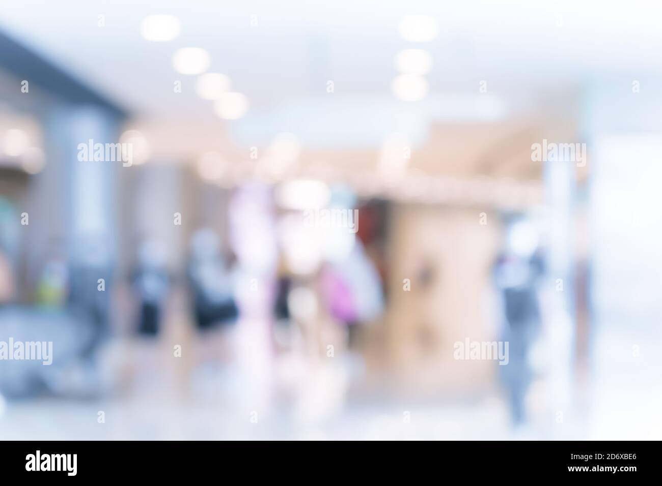 Abstract Shopping mall background with bokeh Stock Photo - Alamy