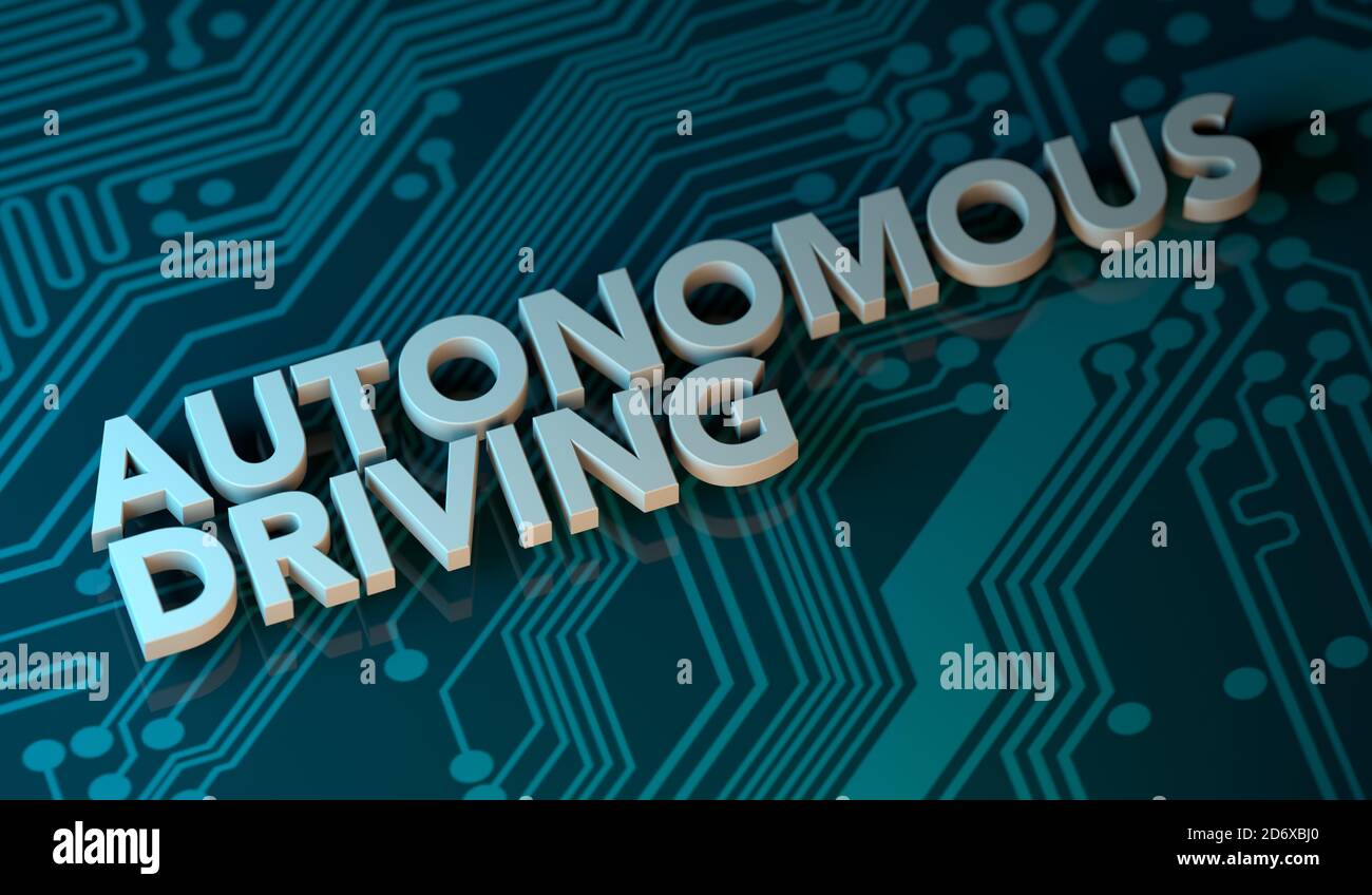 Autonomous Self Driving Vehicle Stock Photo - Alamy