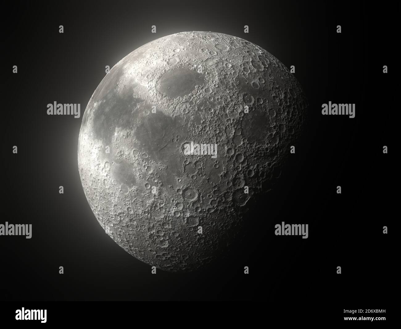 Full Moon On A Clear Night Stock Photo - Alamy