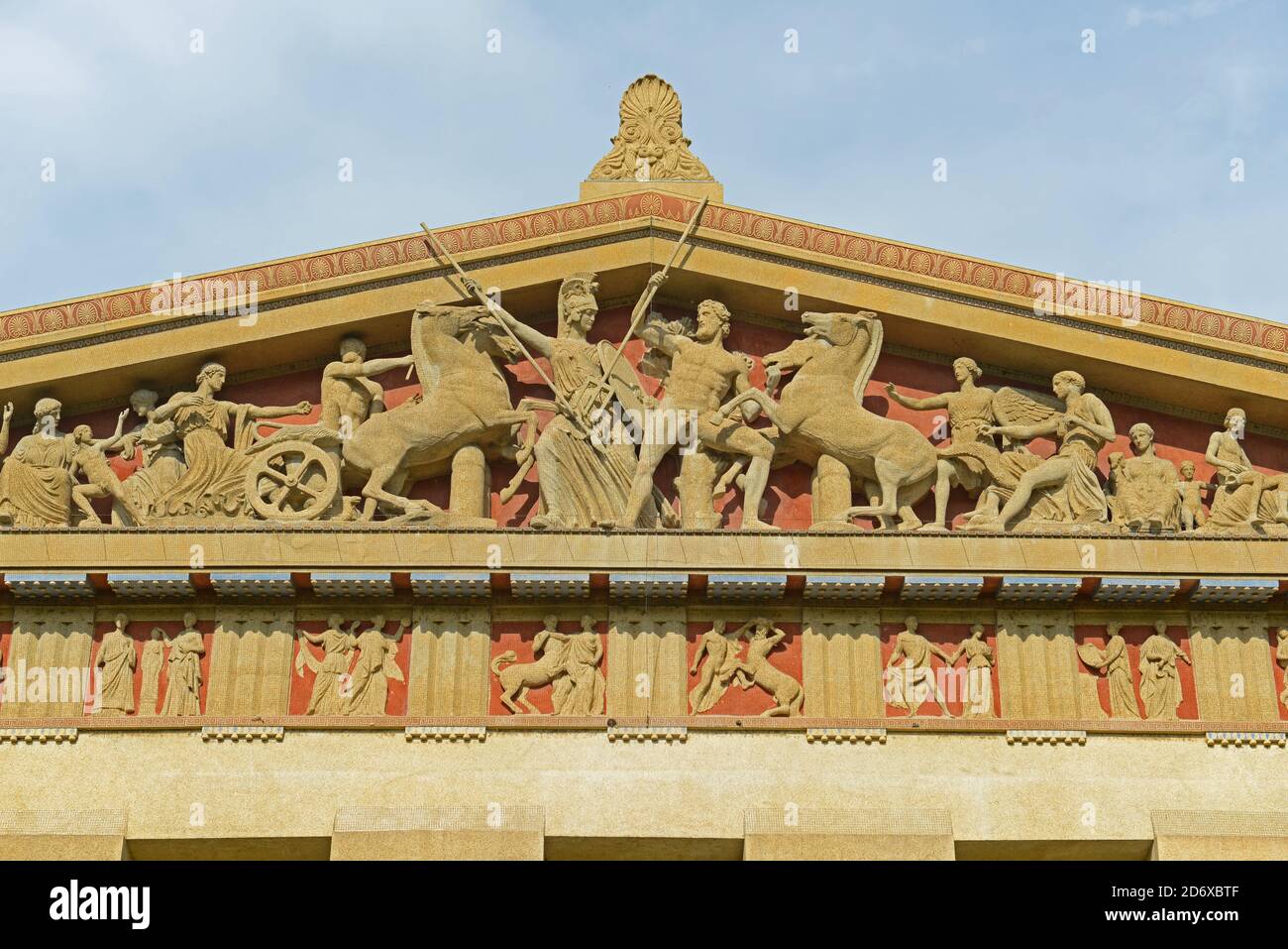 Parthenon is a full scale replica of Parthenon in Athens built in 1897 ...