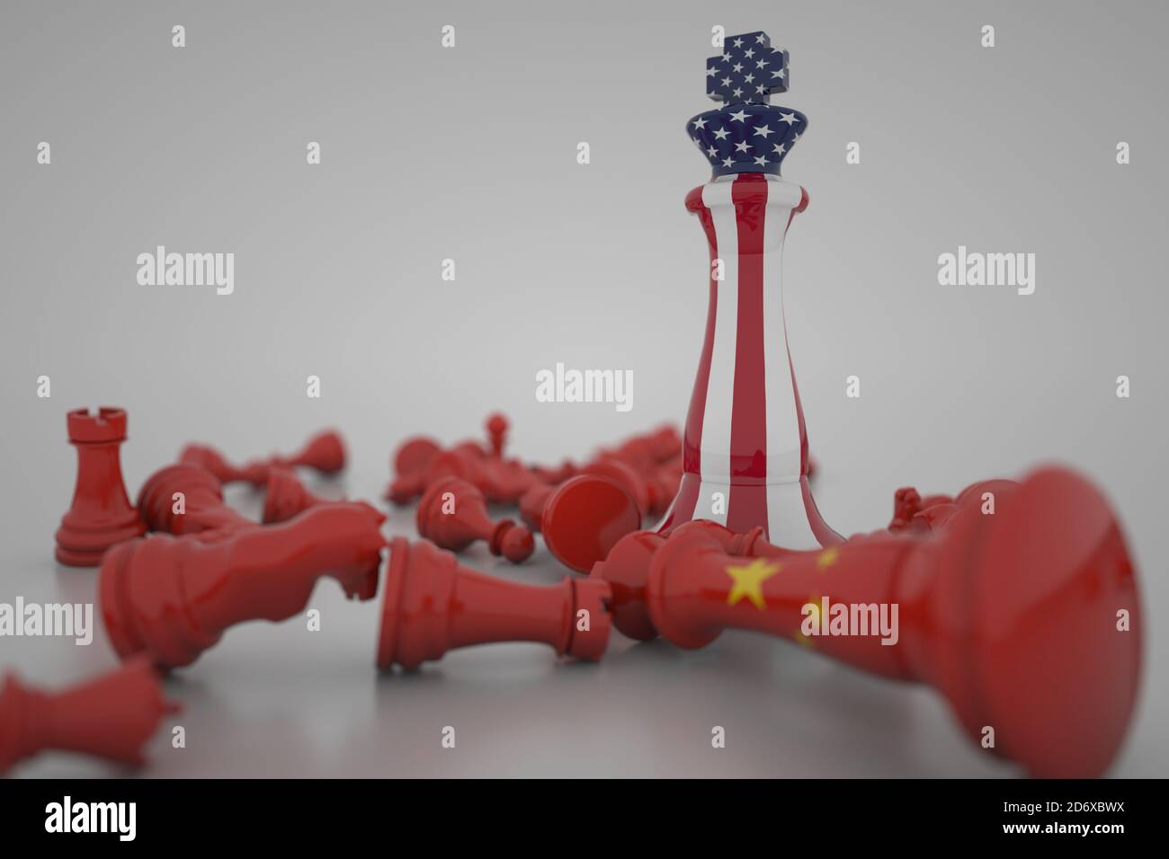 China and USA Compete Against Technology, Information, Trade. Conflict ...