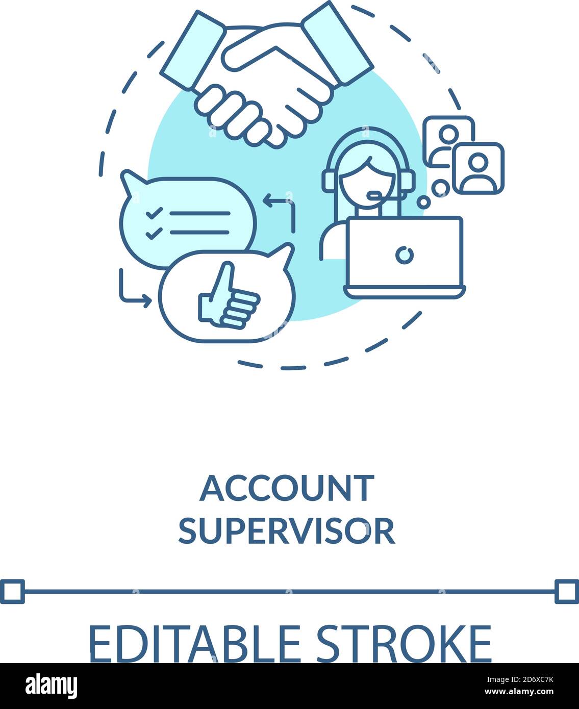 Account supervisor concept icon Stock Vector Image & Art - Alamy