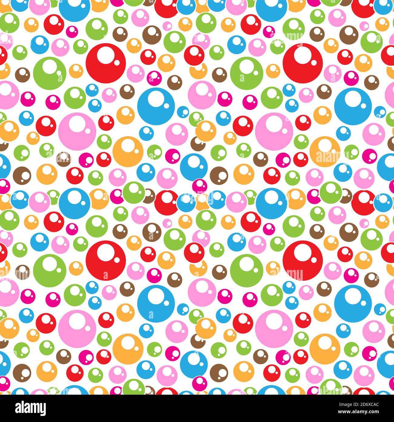 a vector illustration of cute candy balls texture. Colorful seamless ...