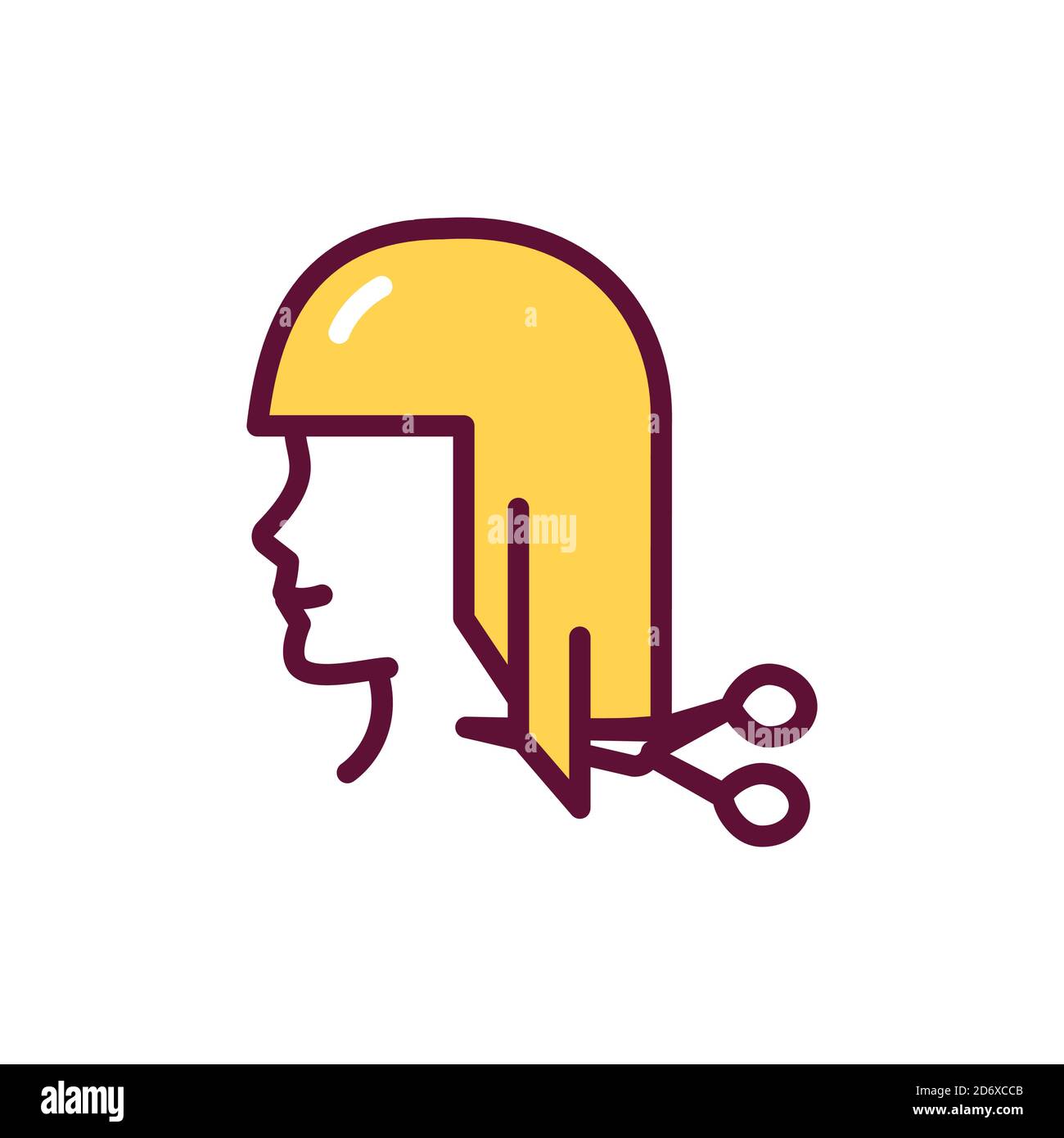 Female barber Stock Vector Images - Alamy