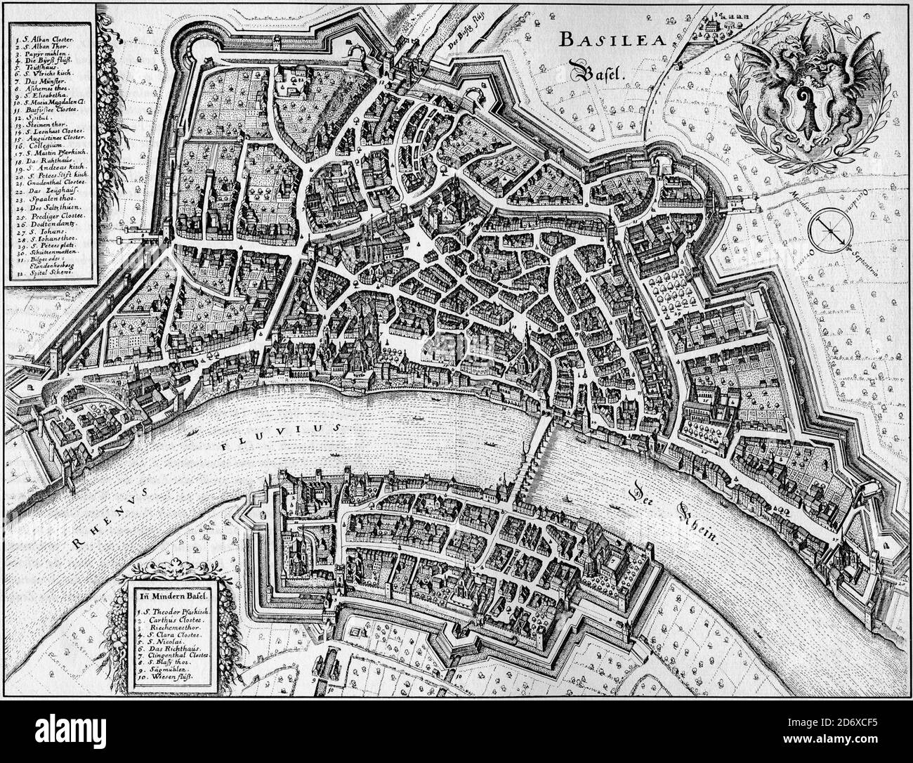 Map of basel hi-res stock photography and images - Alamy