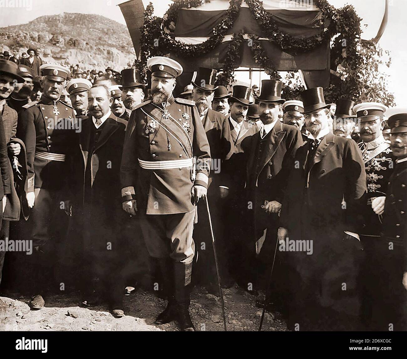 His Tzarist Majesty Ferdinand I of Bulgaria at the proclamation of ...