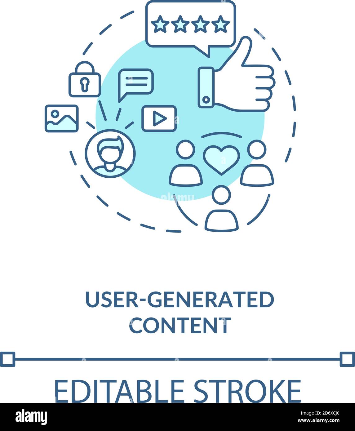 User-generated content concept icon Stock Vector Image & Art - Alamy