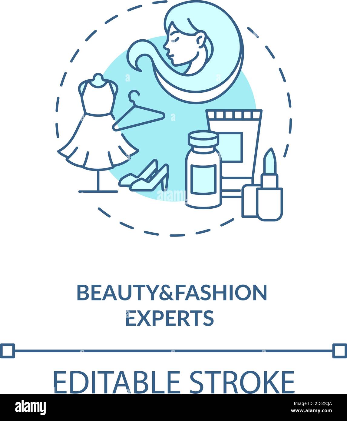 Beauty and fashion experts concept icon Stock Vector Image & Art - Alamy