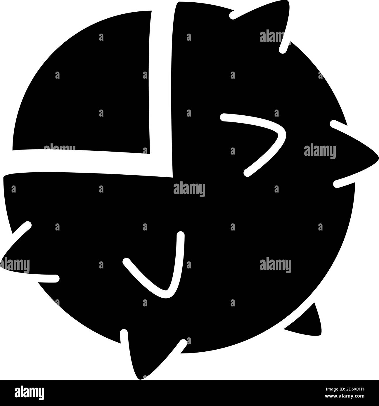 horse chestnut icon over white background, silhouette style, vector ...
