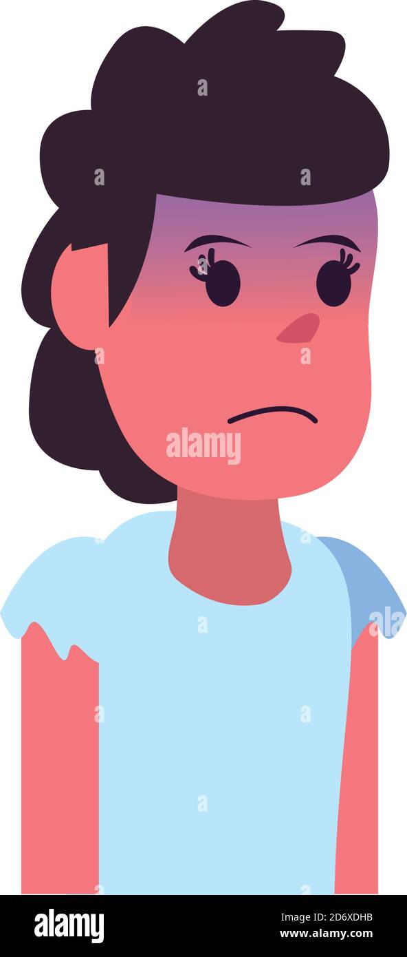 Girl cartoon with fever flat style icon design of Medical care health ...