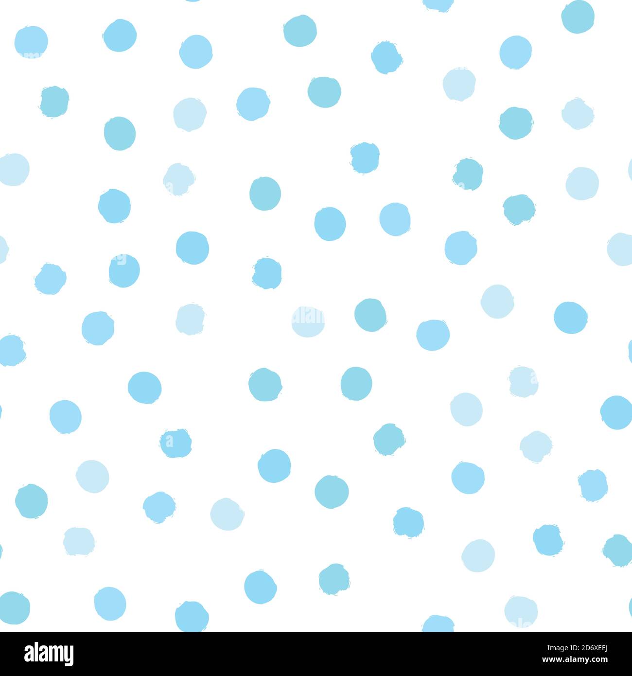 Snowfall pattern of blue scattered brush dots. Seamless background ...