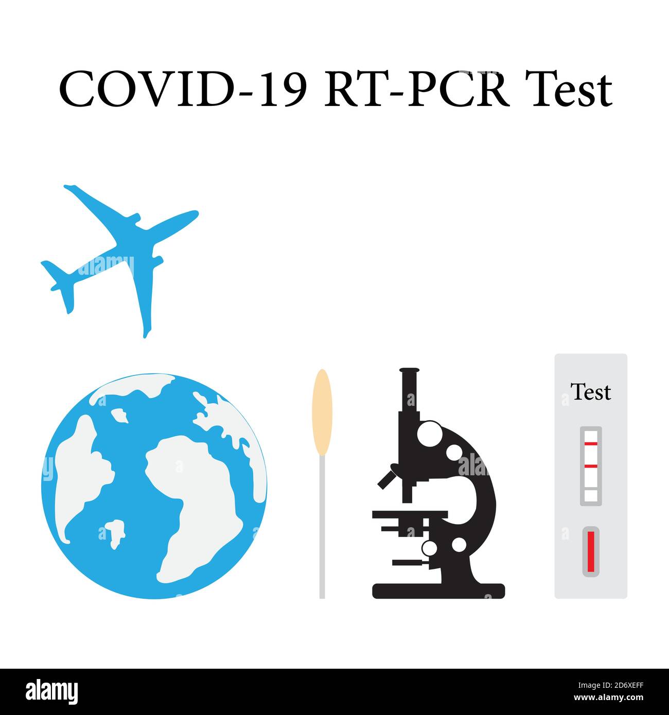 Vector illustration Carrying out RT PCR test to diagnose coronavirus ...