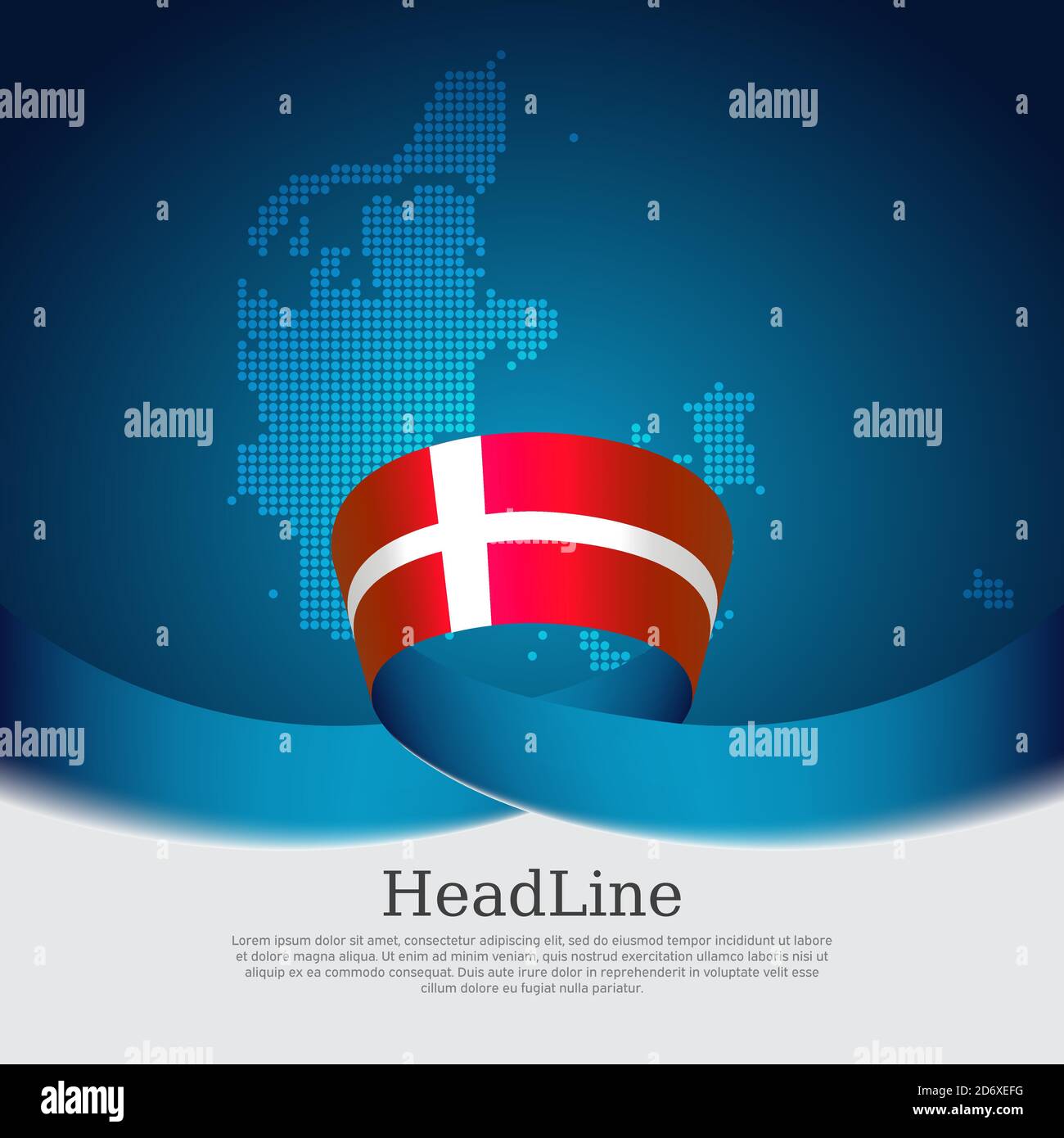 Denmark flag background. Danish national poster. Denmark flag, mosaic ...