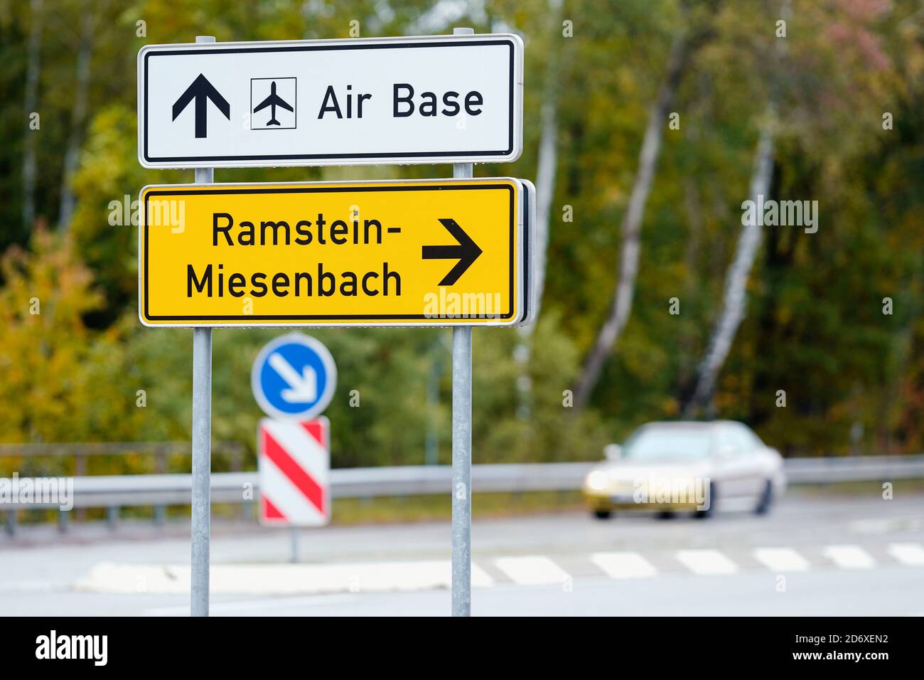 Ramstein Miesenbach, Germany. 15th Oct, 2020. Traffic signs with the ...