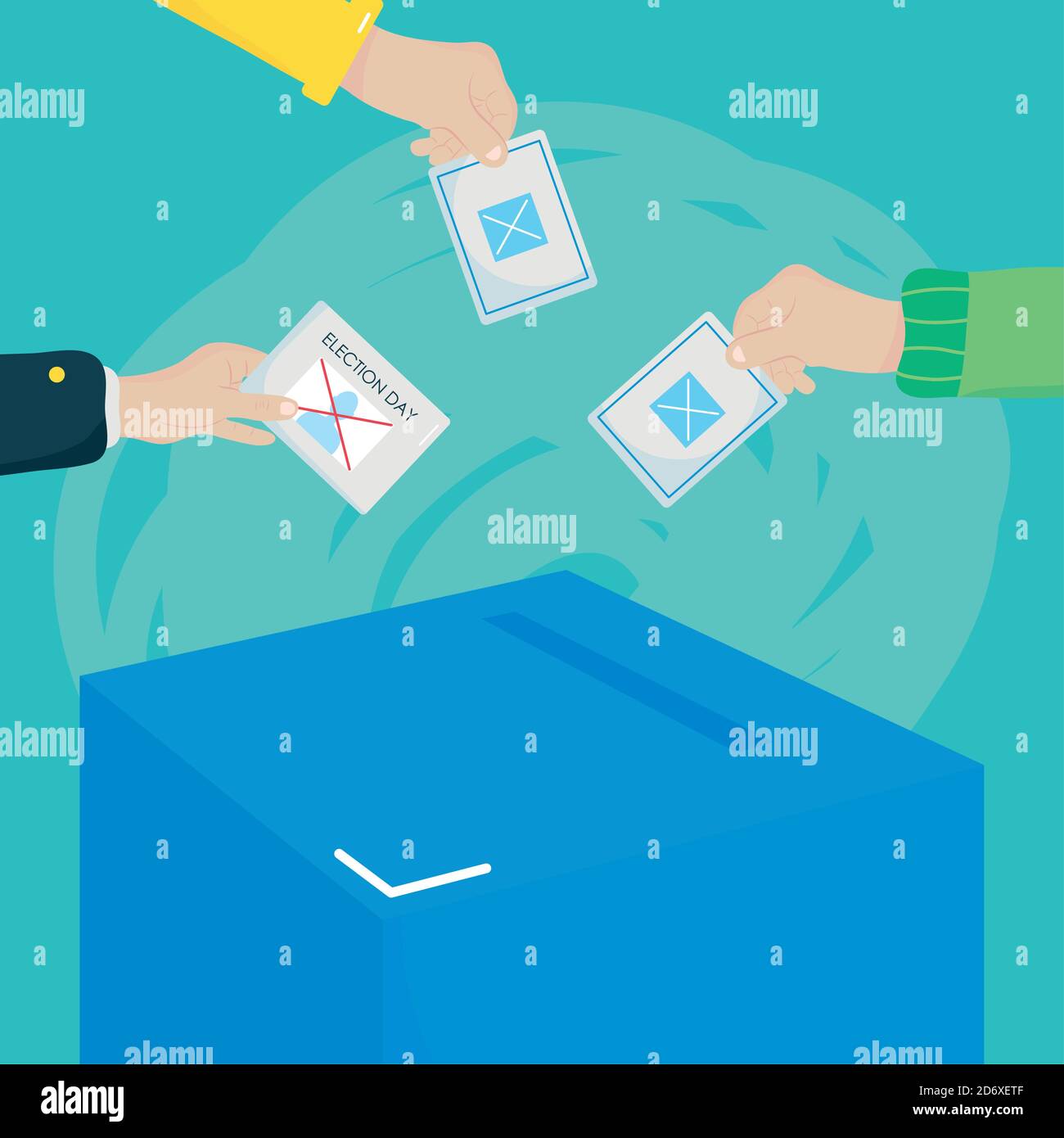 Ballot papers illustration Stock Vector Images - Alamy