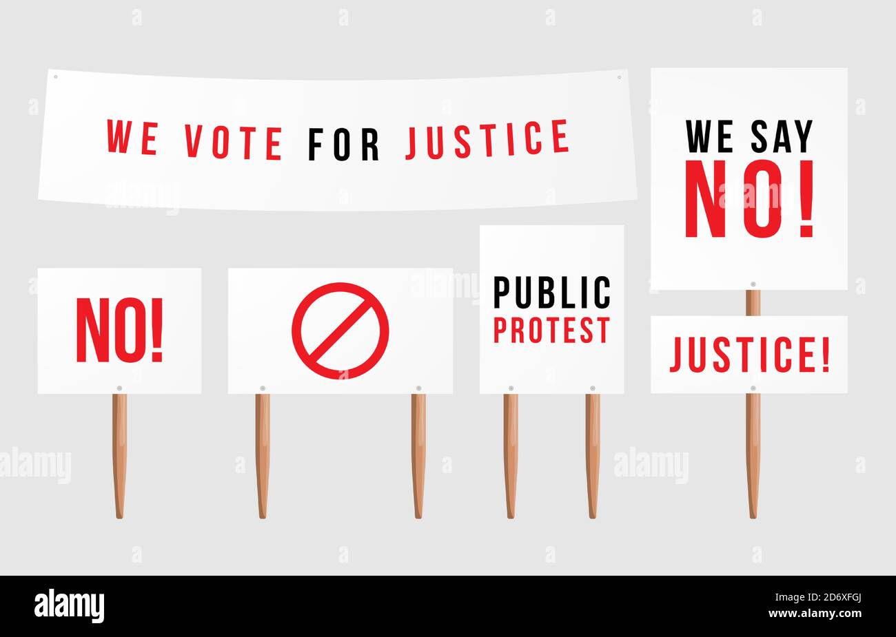 Mock protest Stock Vector Images - Alamy