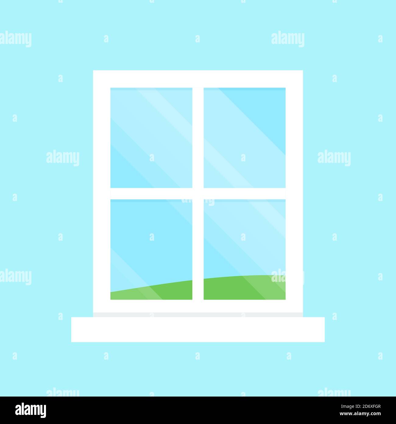 Glare Window Stock Vector Images - Alamy