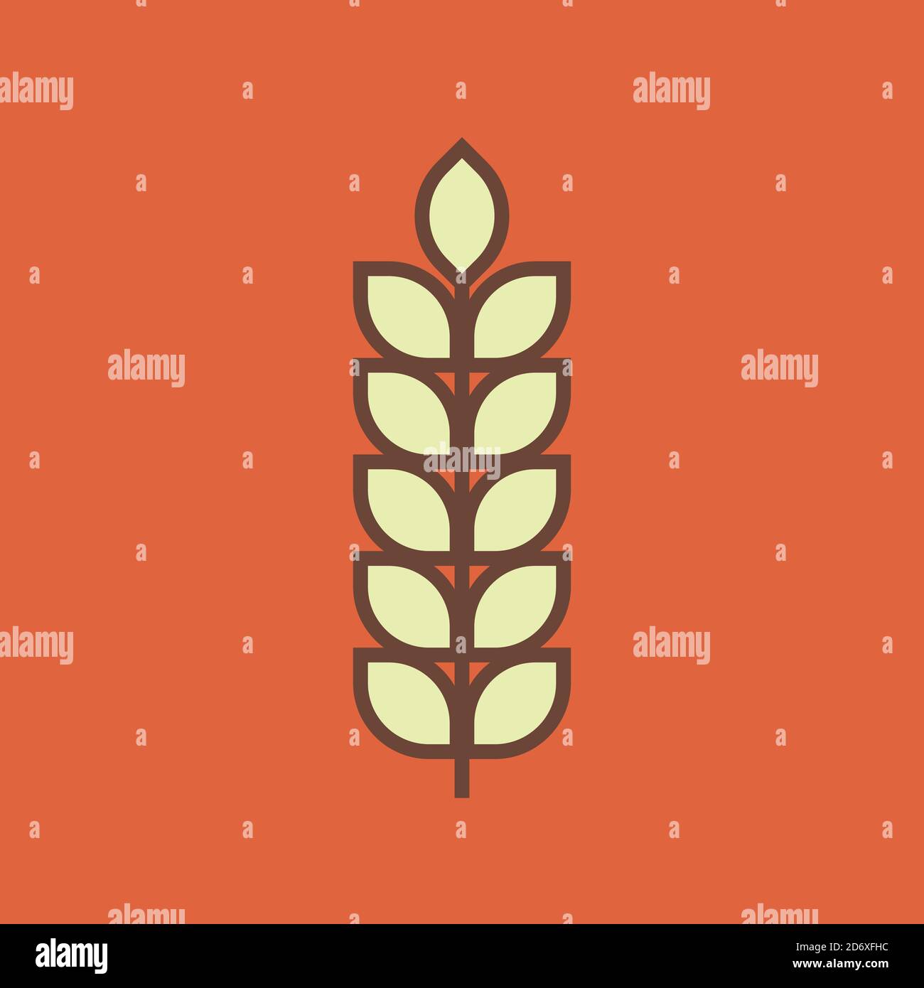 Barley ripe Stock Vector Images - Alamy