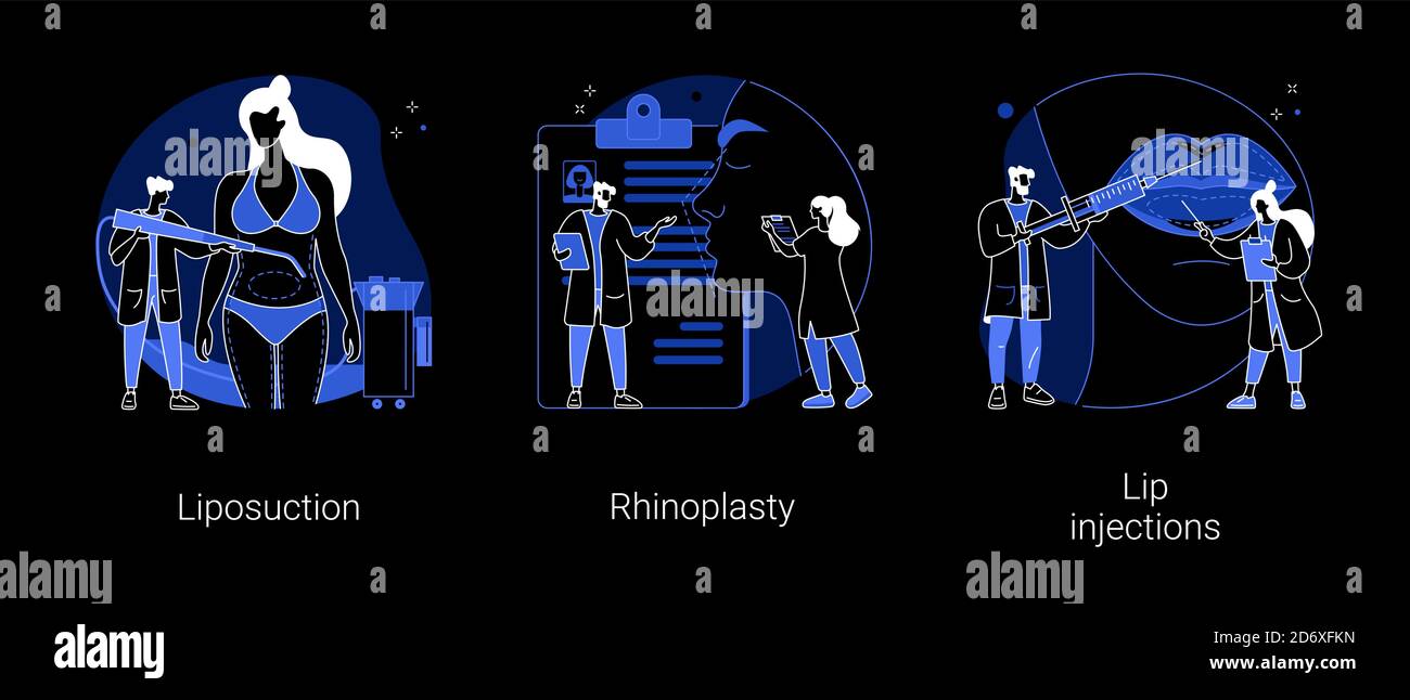 Plastic surgery abstract concept vector illustrations Stock Vector ...