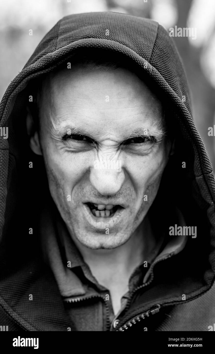 Disgust face male Black and White Stock Photos & Images - Alamy