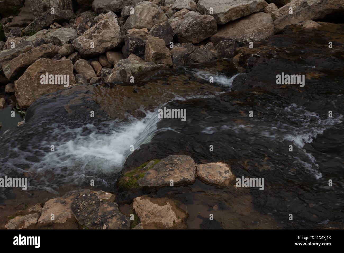 Beautiful view of the river flowing on the rocks - great for wallpapers ...
