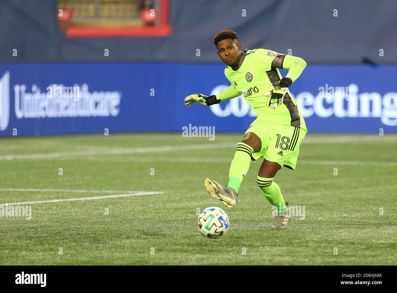 Gillette Stadium. 19th Oct, 2020. MA, USA; Philadelphia Union ...