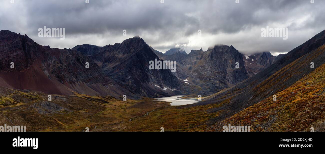 Dramatic backdrop of jagged mountains hi-res stock photography and ...