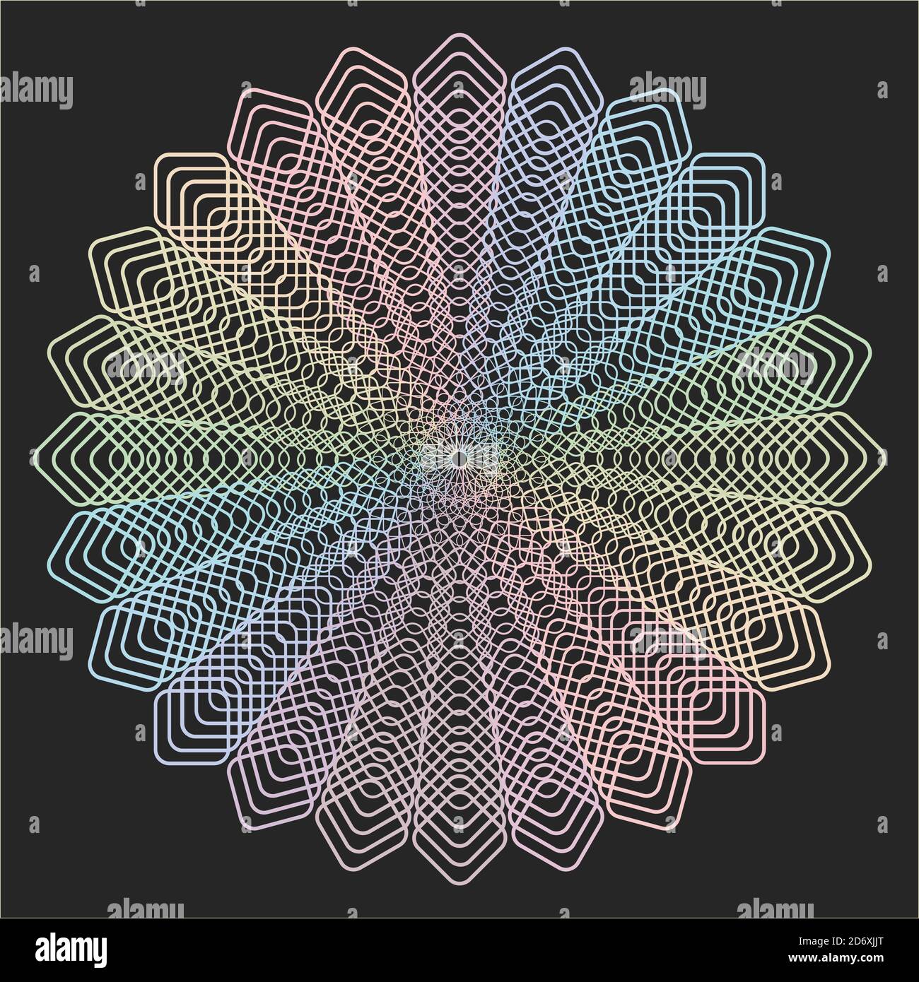 Dot art mandala vector Stock Vector Images - Alamy