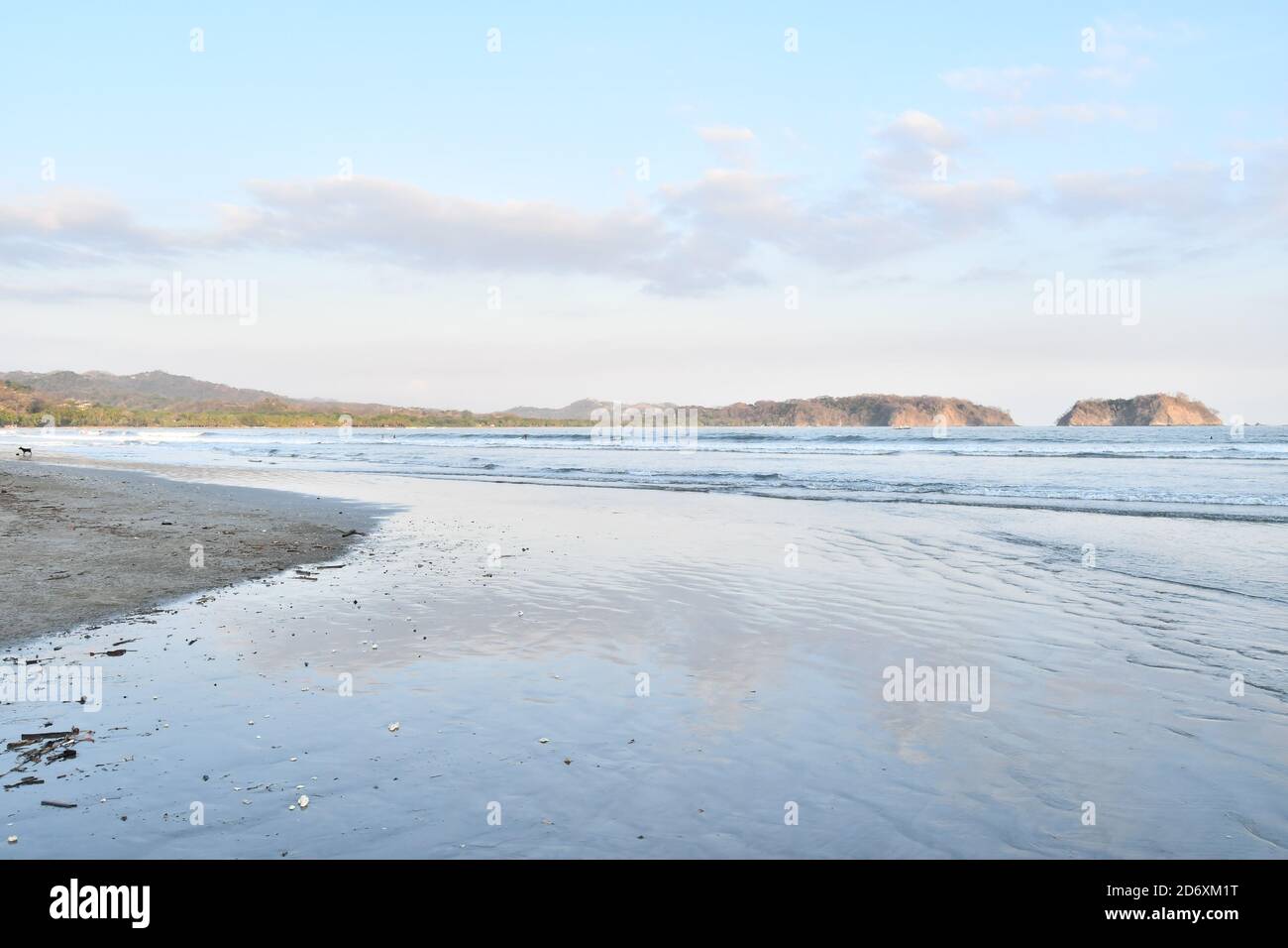 sunset on beach in samara nicoya costa rica central america Stock Photo ...