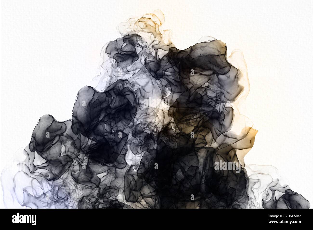 Illustration of a background with black and gold alcohol ink Stock ...